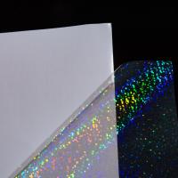 China A4 Self Adhesive Holographic Dots Pattern Cold Lamination Film PVC PP For Packaging Decoration for sale