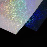 China A4 Self Adhesive Holographic Dots Pattern Cold Lamination Film PVC PP For Packaging Decoration for sale