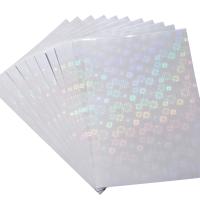 China A4 Self Adhesive Holographic Dots Pattern Cold Lamination Film PVC PP For Packaging Decoration for sale