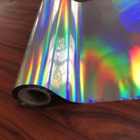 China Holographic Metallized PET Thermal Lamination Film 12 micron for Commercial Packaging Printing for sale
