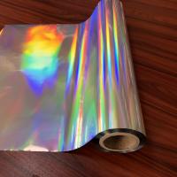 China Holographic Metallized PET Thermal Lamination Film 12 micron for Commercial Packaging Printing for sale