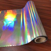 China Holographic Metallized PET Thermal Lamination Film 12 micron for Commercial Packaging Printing for sale