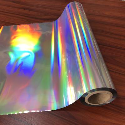 China Holographic Metallized PET Thermal Lamination Film 12 micron for Commercial Packaging Printing for sale