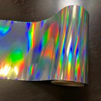 China PET Thermal Lamination Film Holographic Metallized Rainbow Pattern 60-110°C for Packaging Printing for sale