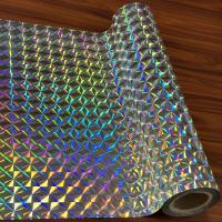 China Laser Printed Metallized PET Thermal Holographic Decorative Plastic Film for Packaging 60-100°C for sale