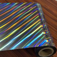 China Custom Sized Holographic Metalized Plastic Film 15-25 Micron for Boxes Cards Lamination for sale