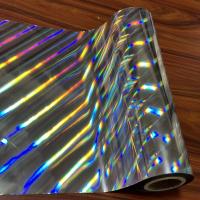 China Custom Sized Holographic Metalized Plastic Film 15-25 Micron for Boxes Cards Lamination for sale