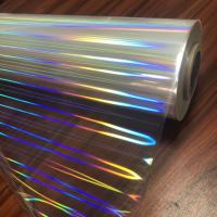 China Soft Transparent Holographic BOPP Lamination Film Moisture Proof for Cosmetic Packaging 60-100C for sale