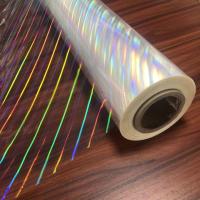 China Soft Transparent Holographic BOPP Lamination Film Moisture Proof for Cosmetic Packaging 60-100C for sale