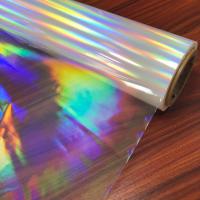 China Transparent Holographic BOPP Film 60-100°C Hot Lamination for Cosmetic Packaging Decoration for sale