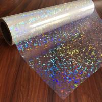 China Transparent Holographic BOPP Film 60-100°C Hot Lamination for Cosmetic Packaging Decoration for sale