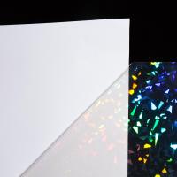 China Holographic Sticker Paper Self Adhesive Vinyl Film for Inkjet Printer Waterproof 215mm Roll for sale