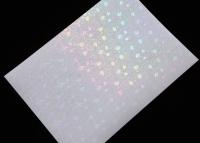 China A4 Self Adhesive Holographic Sticker Paper Waterproof Vinyl for Inkjet Printer 215 mm for sale