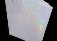 China A4 Self Adhesive Holographic Sticker Paper Waterproof Vinyl for Inkjet Printer 215 mm for sale