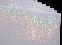 China A4 Self Adhesive Holographic Sticker Paper Waterproof Vinyl for Inkjet Printer 215 mm for sale