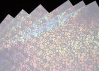 China A4 Holographic Cold Lamination Film Self-Adhesive Vinyl Sticker Paper Waterproof for Inkjet Printers 215mm for sale