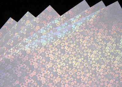 China A4 Holographic Cold Lamination Film Self-Adhesive Vinyl Sticker Paper Waterproof for Inkjet Printers 215mm for sale