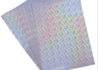 China A4 Holographic Cold Lamination Film Self-Adhesive Vinyl Sticker Paper Waterproof for Inkjet Printers 215mm for sale
