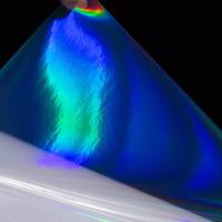 China Rainbow Holographic Sticker Cold Lamination Film A4 Waterproof Vinyl for DIY Crafts Photo Decoration for sale