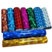 China PET Colorful Cat-Eye 3D Metallized Lens Film 35 Micron for Decoration Packaging for sale