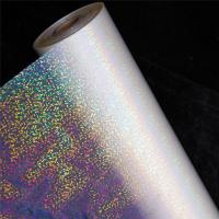 China PET Transparent Holographic Thermal Film 23-25 Micron EVA Glue Hot Lamination for Premium Packaging Labels Gift Boxes for sale