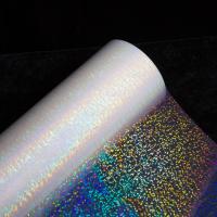 China PET Transparent Holographic Thermal Film 23-25 Micron EVA Glue Hot Lamination for Premium Packaging Labels Gift Boxes for sale