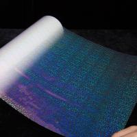 China PET Transparent Holographic Thermal Film 23-25 Micron EVA Glue Hot Lamination for Premium Packaging Labels Gift Boxes for sale