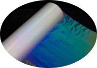 China BOPP True Seamless Rainbow Holographic Thermal Lamination Film 23-25 Micron EVA Glue for Packaging for sale