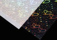 China Holographic Butterfly Pattern Transparent Vinyl Cold Lamination Film 215mm x 762mm Self-Adhesive Waterproof for sale