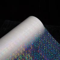 China BOPP Transparent Holographic Thermal Lamination Film 23-25 Micron High Glossy for Packaging for sale