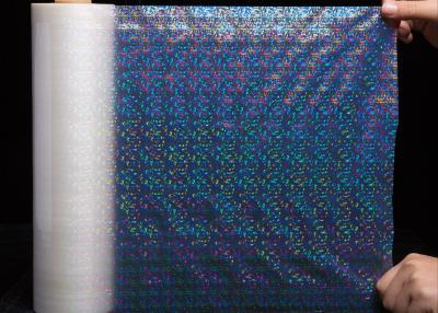 China BOPP Transparent Holographic Thermal Lamination Film 23-25 Micron High Glossy for Packaging for sale