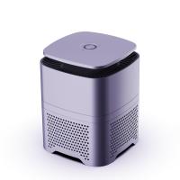 China Purple Hepa Filter Portable Desktop Air Purifier Negative Ions For Dust Mites for sale