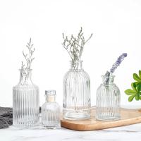 China 50ml Reed Diffuser Bottle Glass 200ml Reed Diffuser Perfume Bottles With Cork for sale