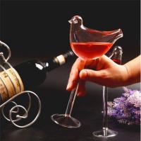 China Unique Transparent Bird Shape Juice Beverage Cocktail Glass Bottle 201-300ml For Bar Store for sale