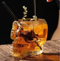 China Whisky Brandy Vodka Brewed Wine Spirits Cup Skull Glass Bottle Special Shaped 50-700ml for sale