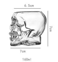 China Whisky Brandy Vodka Brewed Wine Spirits Cup Skull Glass Bottle Special Shaped 50-700ml for sale