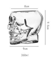 China Whisky Brandy Vodka Brewed Wine Spirits Cup Skull Glass Bottle Special Shaped 50-700ml for sale