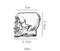 China Whisky Brandy Vodka Brewed Wine Spirits Cup Skull Glass Bottle Special Shaped 50-700ml for sale