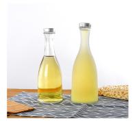 China Glass Jar 250ml 375ml 500ml Glass Storage Bottle Fruit Beverage Juice Bottle for sale