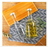 China Glass Jar 250ml 375ml 500ml Glass Storage Bottle Fruit Beverage Juice Bottle for sale