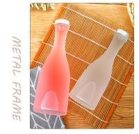 China Glass Jar 250ml 375ml 500ml Glass Storage Bottle Fruit Beverage Juice Bottle for sale