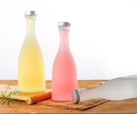 China Glass Jar 250ml 375ml 500ml Glass Storage Bottle Fruit Beverage Juice Bottle for sale