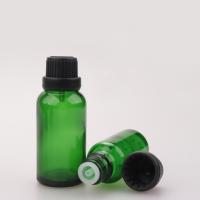 China Green Essential Oil Cosmetic Glass Bottle 5g 15g 20g 30g 100g With Tamper Proof Cap for sale