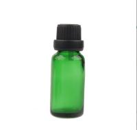 China Green Essential Oil Cosmetic Glass Bottle 5g 15g 20g 30g 100g With Tamper Proof Cap for sale