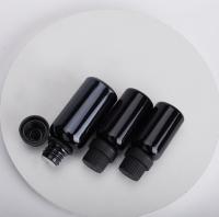 China Black Essential Oil Bottle 5g 10g 15g 20g 30g 50g 100g Cosmetic Glass Bottle With Cap for sale