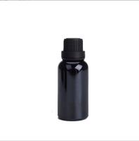 China Black Essential Oil Bottle 5g 10g 15g 20g 30g 50g 100g Cosmetic Glass Bottle With Cap for sale