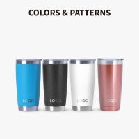 China Travel Car Mug Stainless Steel Insulated Tumblers Coffee Mugs Cups 20/30 OZ for sale