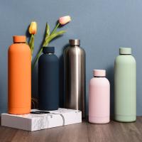 China Travel Stainless Steel Double Wall Insulated Vacuum Bottle With Cap Water Bottles for sale