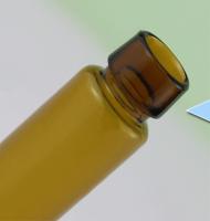 China 10ml Pharma Oral Liquid Custom Glass Amber Round Bottle With Aluminum Cap for sale