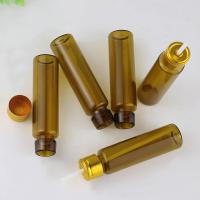 China 10ml Pharma Oral Liquid Custom Glass Amber Round Bottle With Aluminum Cap for sale
